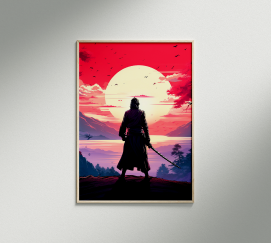 Illustrated Samurai Frame – Illustrator Designer Pro